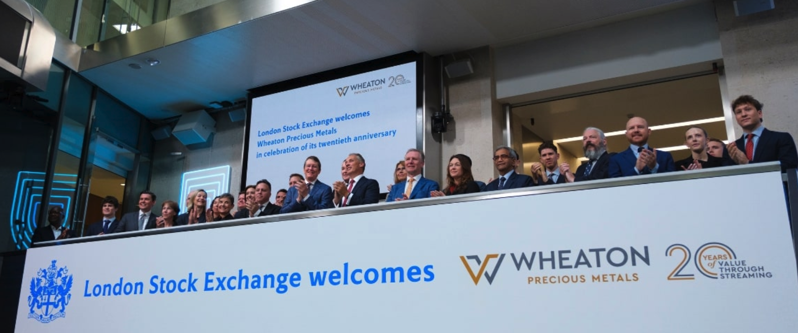 Wheaton Precious Metals celebrates 20th anniversary at London Stock ...