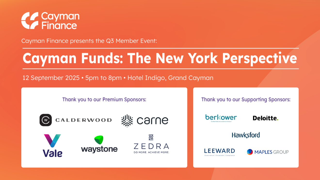 Cayman Finance Q3 Member Event: Cayman Funds: The New York Perspective ...